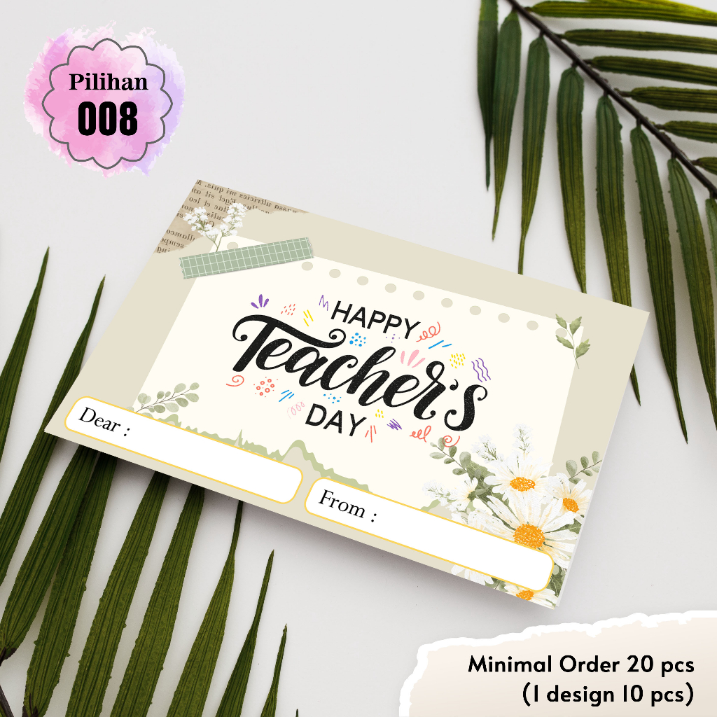 Jual Selamat Hari Guru Greting Card Hari Guru Teacher Day Shopee Indonesia