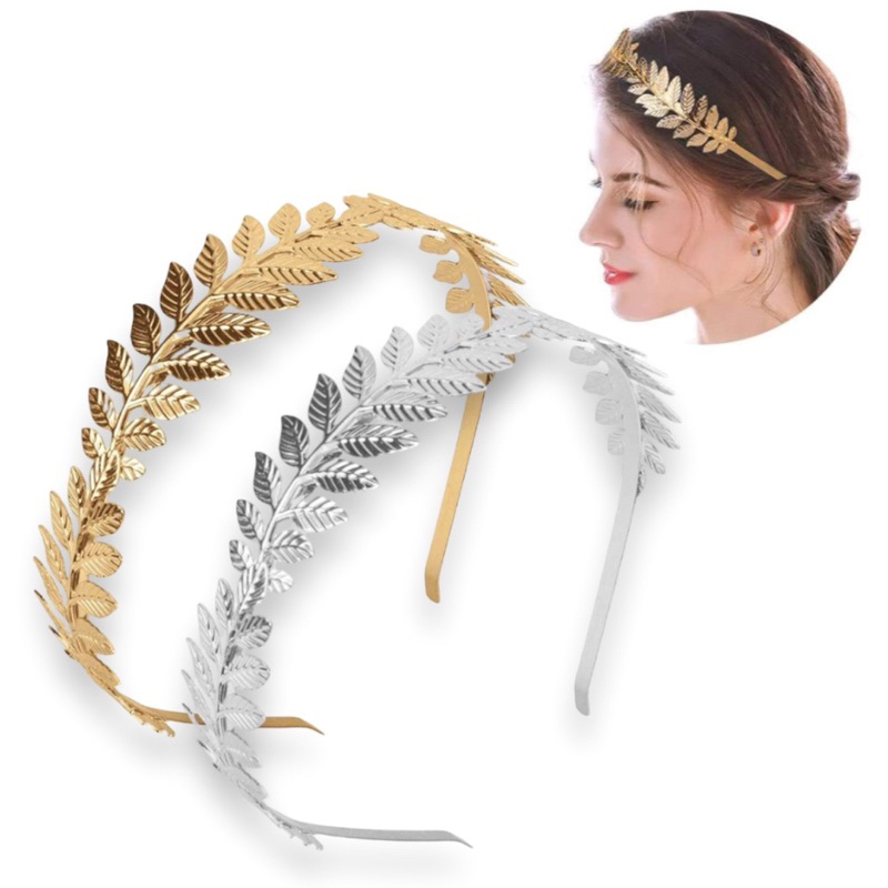 Jual Bando Daun Aesthetic Leaf Headpiece Hairpiece Ranting Hairband ...