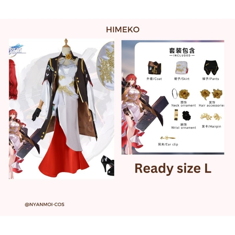 Jual Costume Cosplay Himeko Honkai Star Rail Include Wig | Shopee Indonesia