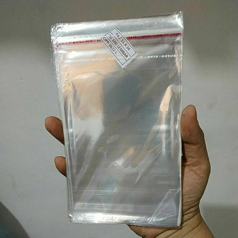 Jual Plastik undangan opp 11x16 cm seal tape isi 100 pcs | Shopee Indonesia