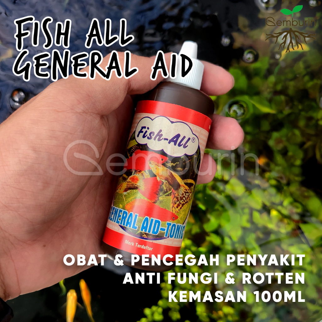 Jual Fish All General Aid Tonic 100 ml / Obat Fin Rot Fungi White Spot ...