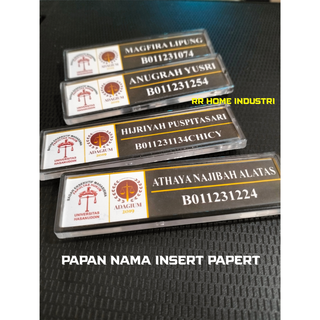 Jual PAPAN NAMA PENITI | NAME TAG INSERT PAPER 1HARI JADI | Shopee ...