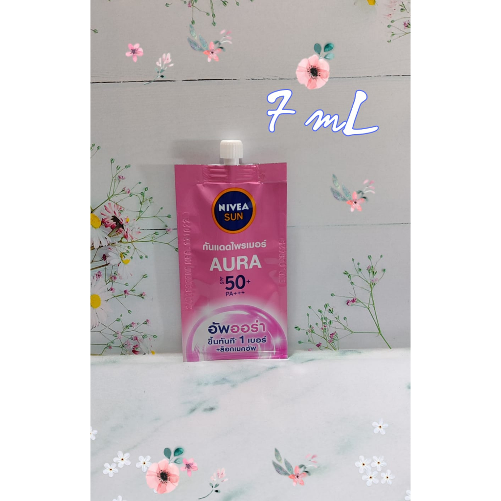 Jual Nivea Sun Serum Aura Extra Protect Face Serum 7ml Sun Screen ...