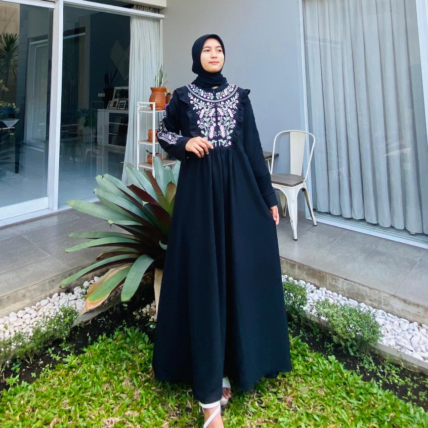 Jual ELEVENTONE Gamis sakila model terbaru 2023 Fahion wanita kekinian ...