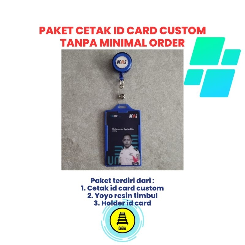 Jual PAKET CETAK ID CARD CUSTOM TANPA MINIMAL ORDER | Shopee Indonesia