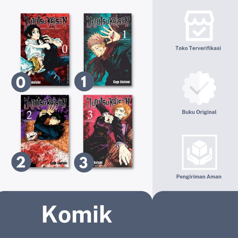 Jual KOMIK SERI Jujutsu Kaisen Vol 0 1 2 3 4 5 6 7 8 9 10 11 | Shopee Indonesia