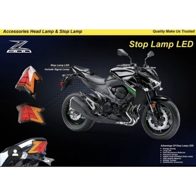 Jual Stoplamp kawasaki z900 3in1 lampu stop kawasaki z800 z900 z1000 ...