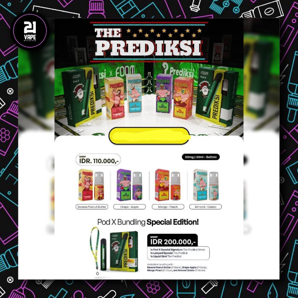 Jual FOOM X THE PREDIKSI LIQUID | Shopee Indonesia