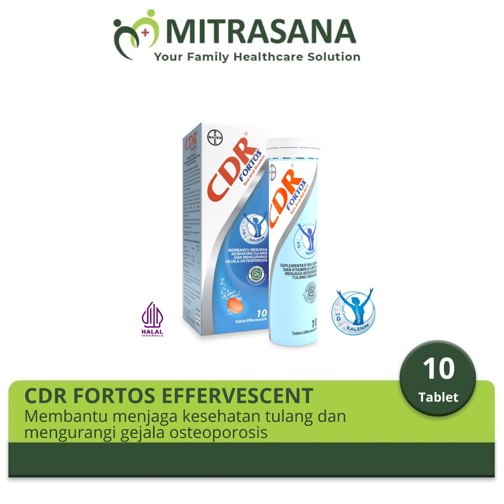 Jual CDR Fortos Effervescent 10 Tablet - Membantu Menjaga Kesehatan ...