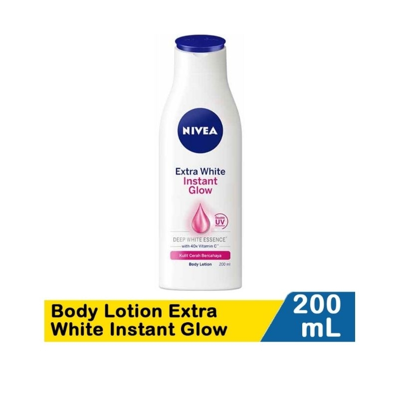 Jual Nivea Body Lotion Extra White Instant Glow 200ml | Shopee Indonesia
