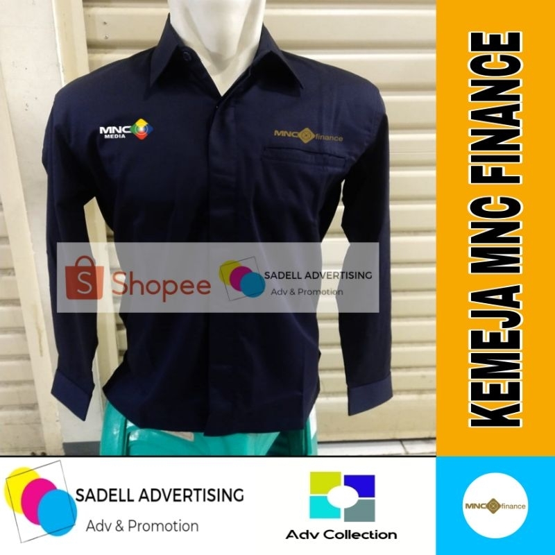 Jual Kemeja MNC Finance Seragam MNC Media MNC GROUP Navy Lengan Panjang ...