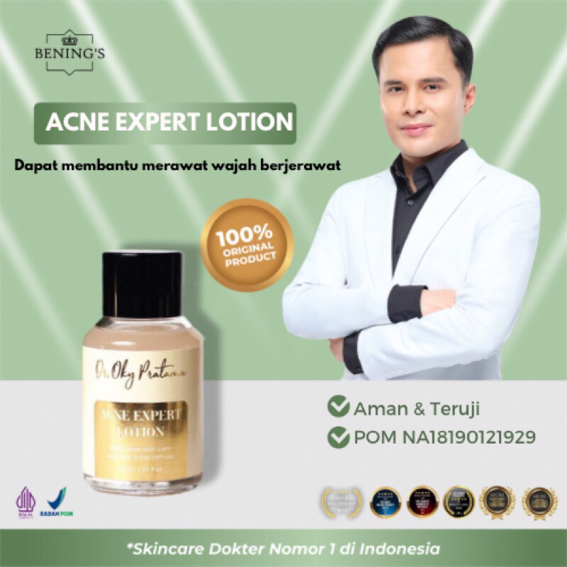 Jual Acne Expert Lotion Benings Clinic Dr.Oky Pratama Totol Acne Bening ... Jual Acne Expert Lotion Benings Clinic Dr.Oky Pratama Totol Acne Bening ...
