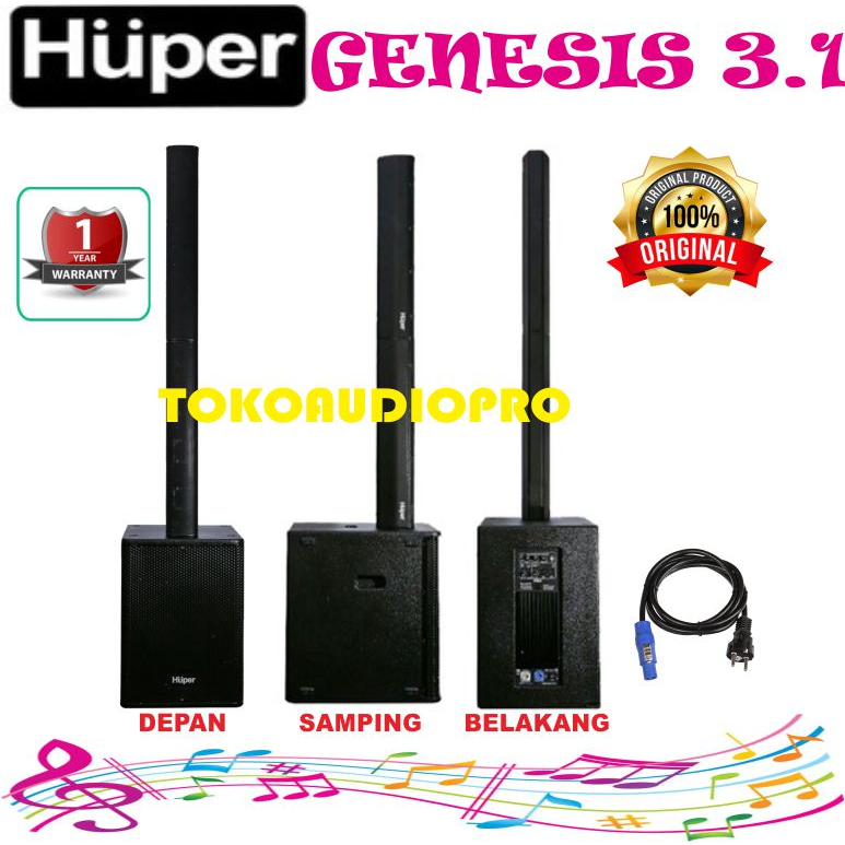 Jual Speaker Huper Genesis 3.1 Huper Genesis 31 Speaker Aktif Colum ...