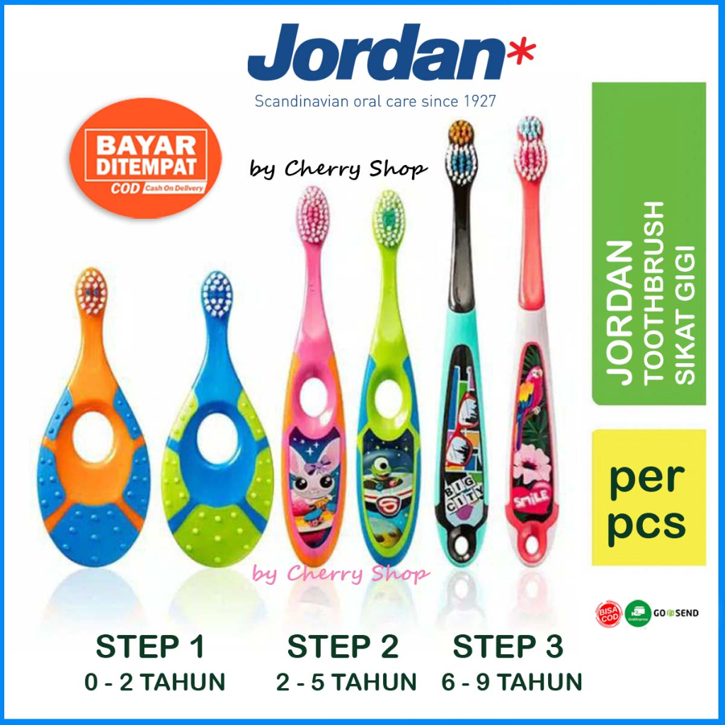 Jual [PROGAM JORDAN STEP 1 ISI 2 FREE ODOL] Jordan Toothbrush Bayi ...