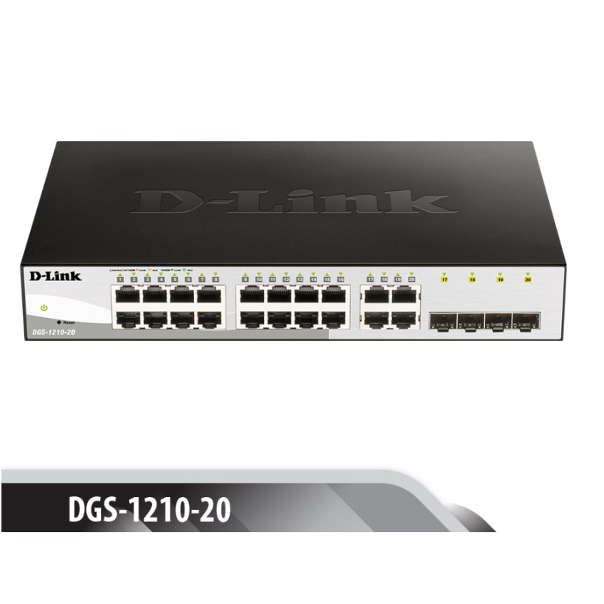 Jual D-Link DGS-1210-20 20-port Gigabit Smart Managed Switch | Shopee ...