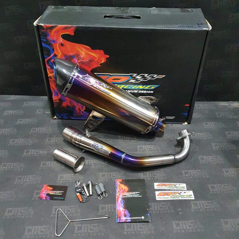Jual Exhaust Knalpot GP Racing Titanium Carbon Yamaha Xmax Old 250 300 ...