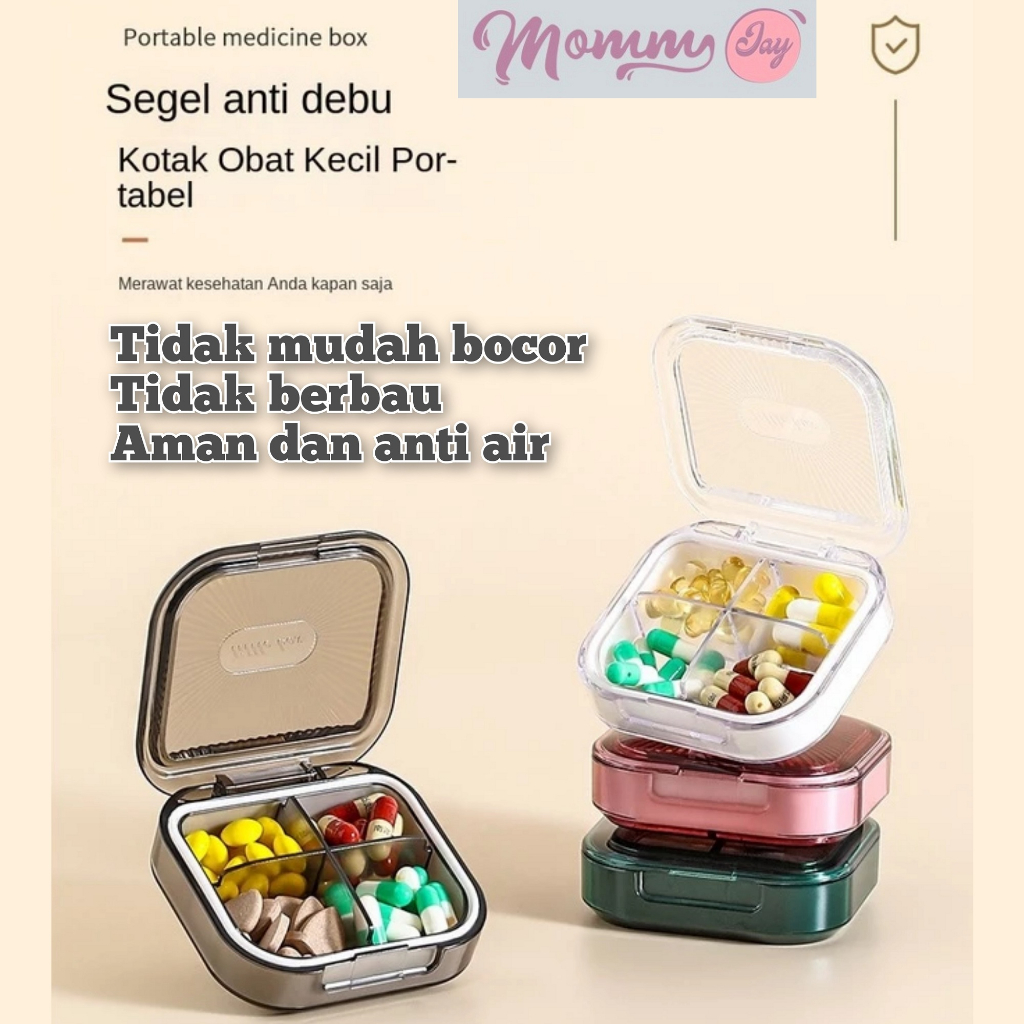 Jual SPM KOTAK OBAT OBATAN 4 IN 1 tidak bocor tidak berbau aman anti ...