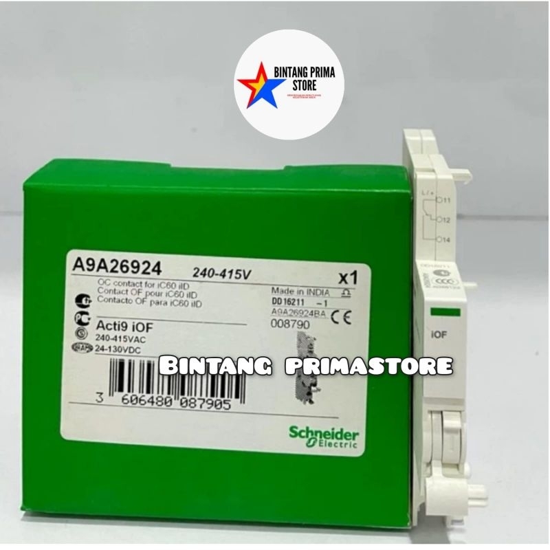Jual Schneider Auxiliary Contact iOF A9A26924 | Shopee Indonesia