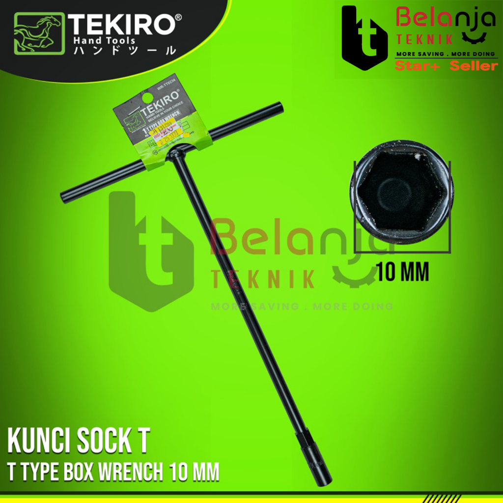 Jual Tekiro Kunci Sock T 10 MM Sock Wrench T Hitam 10MM Shock Sok Kunci T | Shopee Indonesia