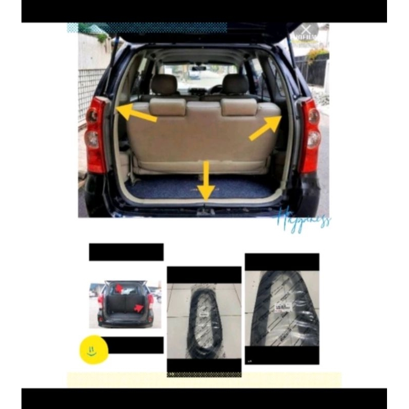Jual karet bagasi karet peredam pintu bagasi belakang toyota innova ...