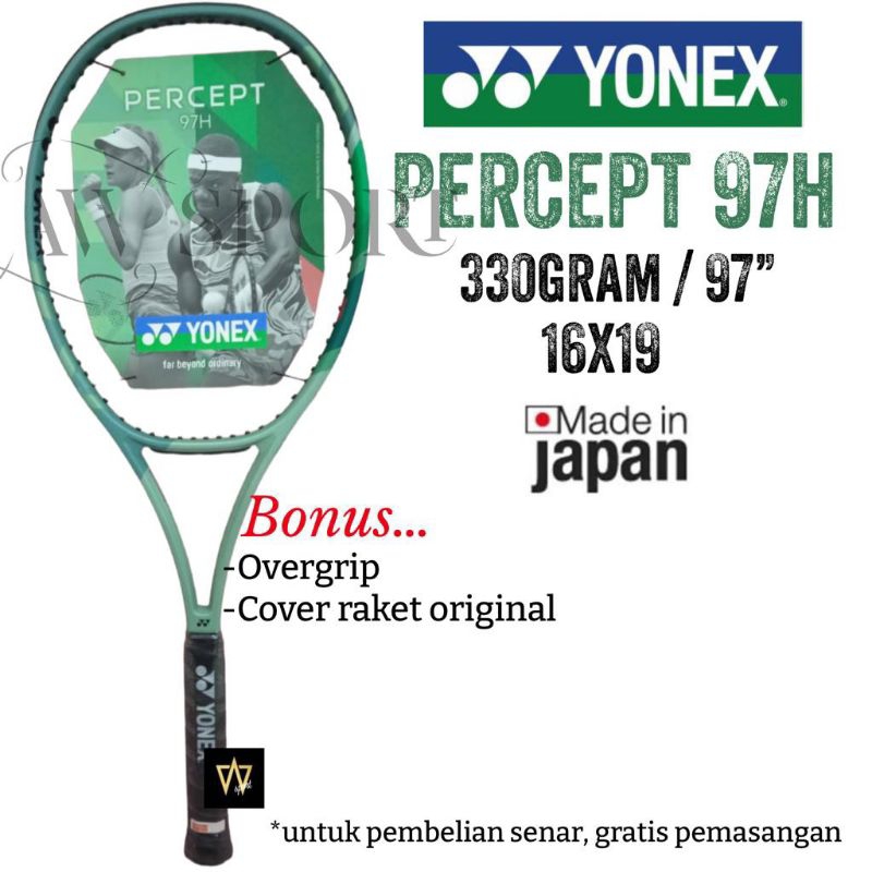 Jual Raket Tenis YONEX PERCEPT 97H Olive Green Berat : 330g Original Japan | Shopee Indonesia