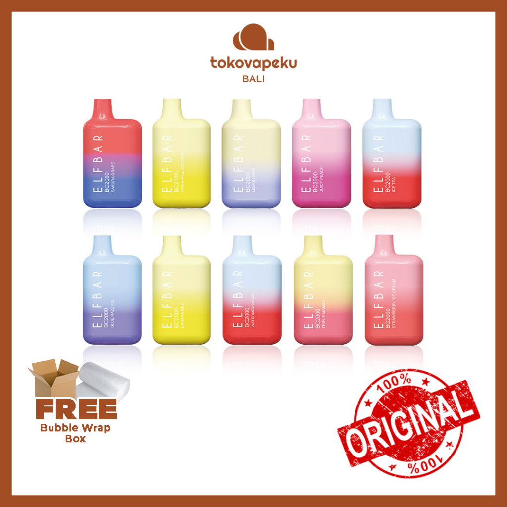 Jual ELFBAR 2000 ELF BAR DISPOSABLE PODS by ELFBAR.ID | Shopee Indonesia