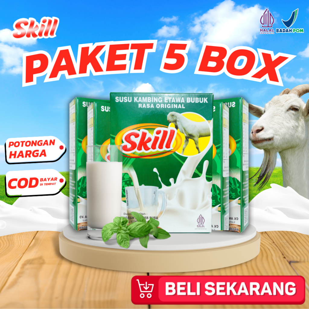 Jual Paket 5 Box Susu Skill - Susu Kambing Etawa Untuk Anak, Dewasa dan ...