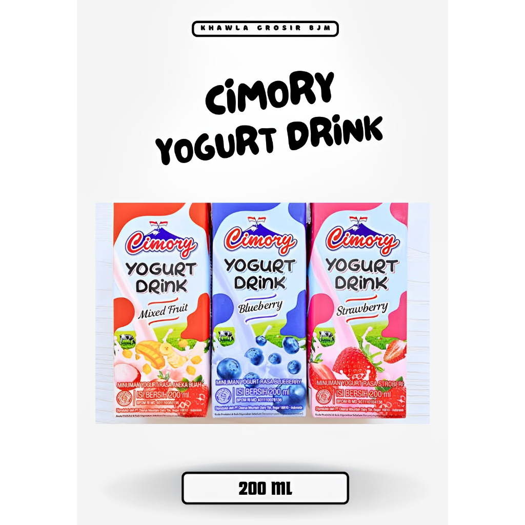 Jual 2 PCS SUSU YOGURT DRINK CIMORY 200 ML ALL VARIANT | Shopee Indonesia