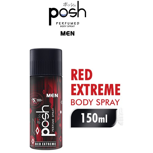 Jual Posh Men Perfume Spray Red Extreme 150 ml | Shopee Indonesia
