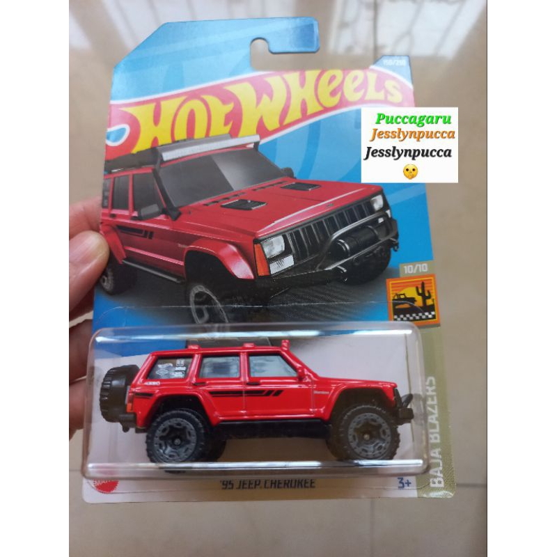 Jual HOT WHEELS 95 JEEP CHEROKEE RED MERAH HW BAJA BLAZERS DIECAST ...