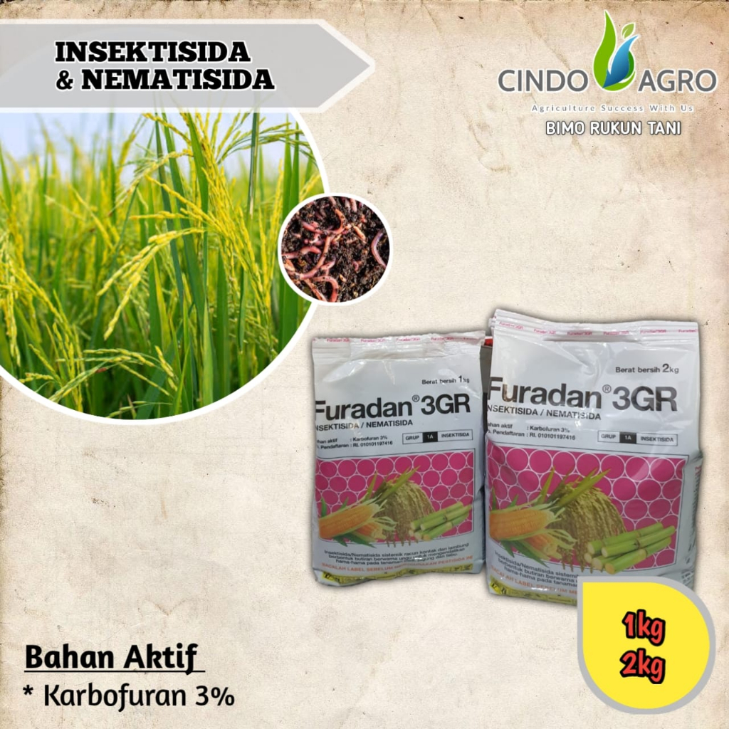 Jual Insektisida & Nematisida FURADAN 3GR - 2kg | Shopee Indonesia