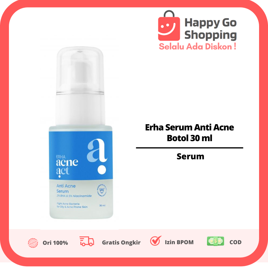 Jual Erha Serum Anti Acne Botol 30 ml | Shopee Indonesia