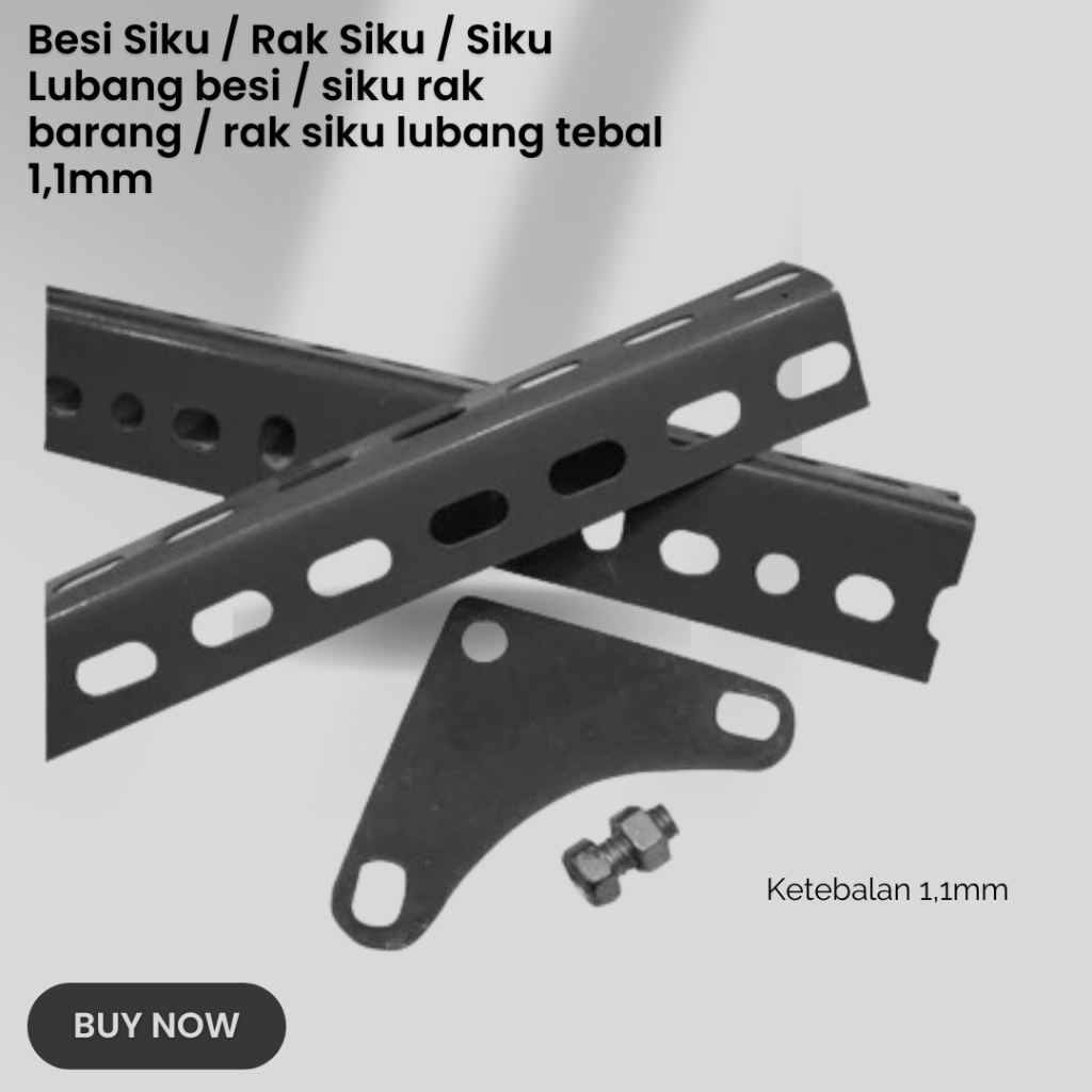 Jual Siku Lubang besi / Besi Siku / Rak Siku /siku rak barang / rak ...