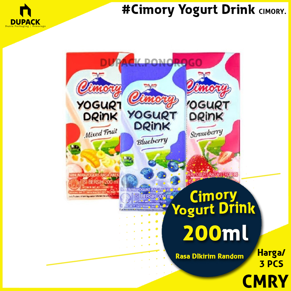 Jual Cimory Yogurt Drink 200ml KOTAK Dapat 3 PCS Produk Shopee Live ...
