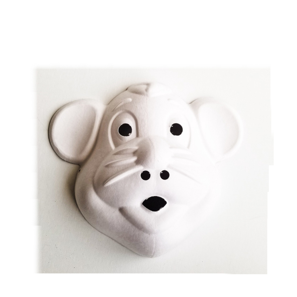 Jual Topeng Lukis Wajah Polos Putih - Topeng Binatang | Shopee Indonesia