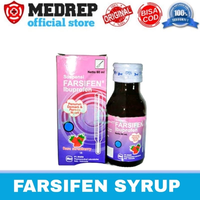 Jual FARSIFEN SYRUP 60ML ibuprofen anak | Shopee Indonesia