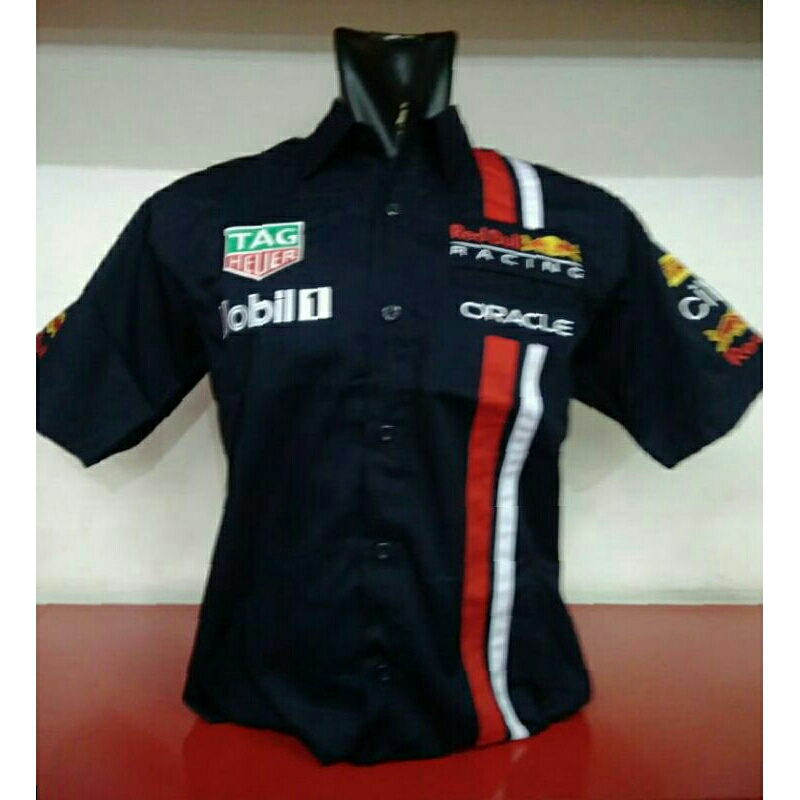 Jual Kemeja Oracle Red Bull Racing - F1 Team - TAG Heuer - Mobil1 ...
