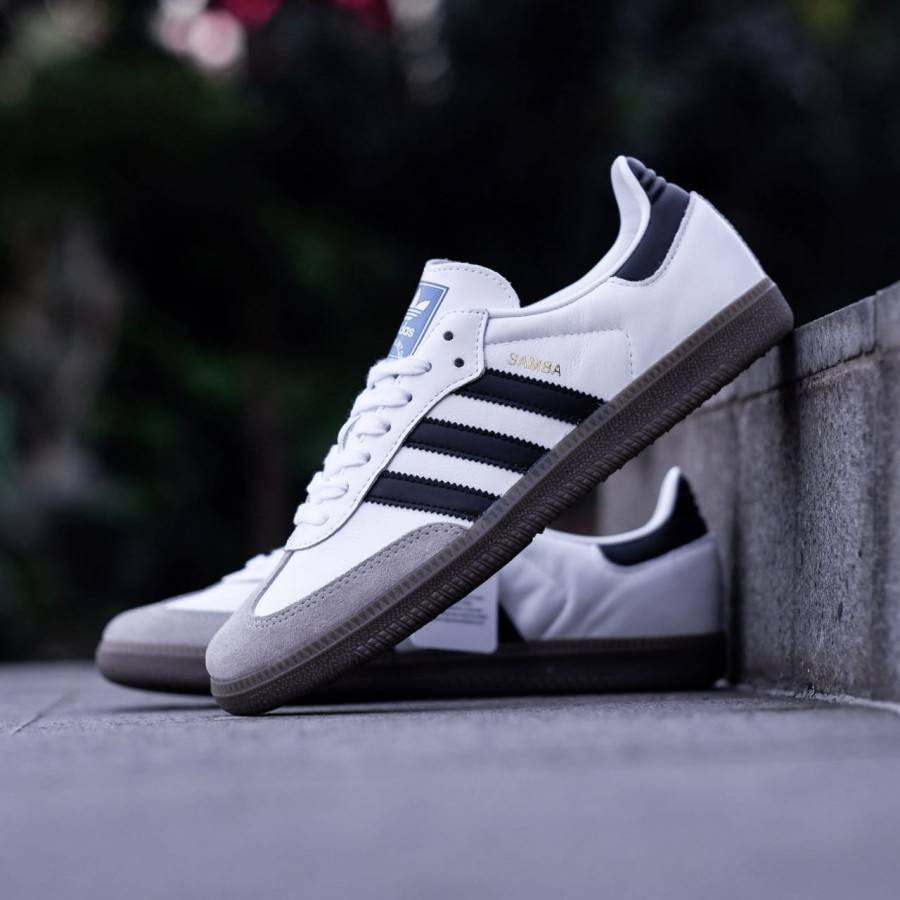 Jual Sepatu Sneakers Adidas Samba OG White Black Gum ORIGINAL RESMI 43 ...