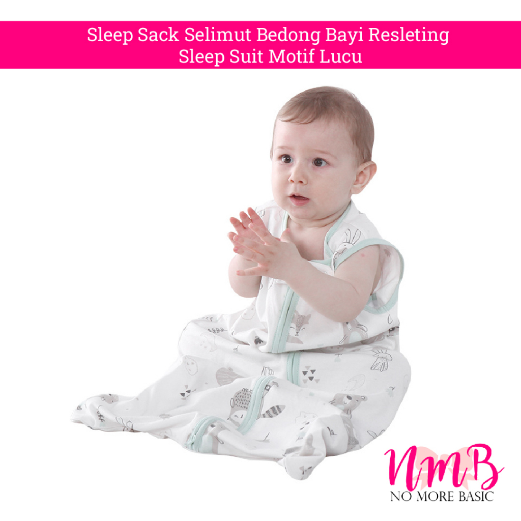 Jual Sleep Sack Selimut Bedong Bayi Resleting Sleep Suit Motif Lucu ...