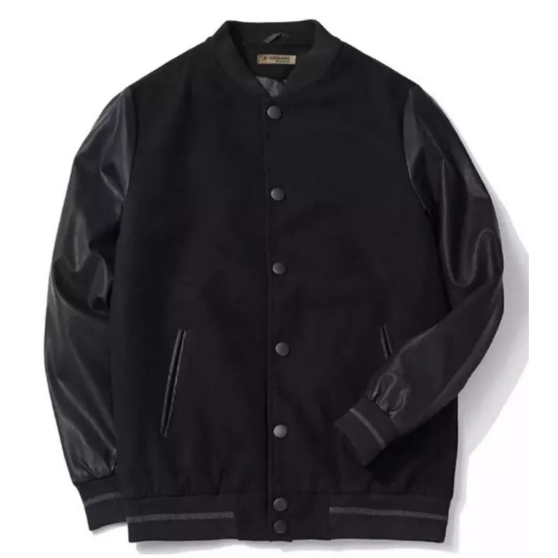 Jual Jaket baseball Varsity lengan leather custom Bordir tulisan dan ...
