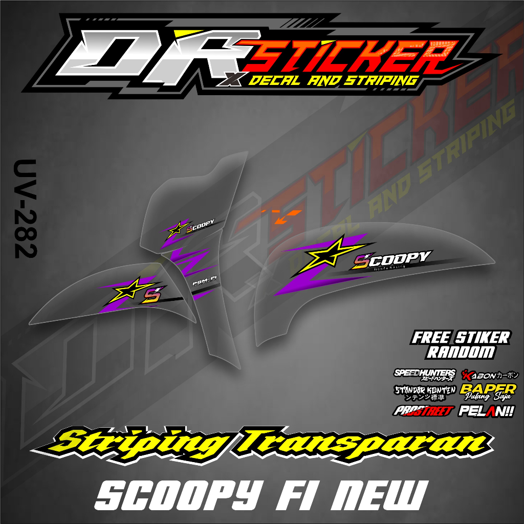 Jual STICKER TRANSPARAN VIRAL!!! STRIPING TRANSPARAN VARIASI SCOOPY FI ...