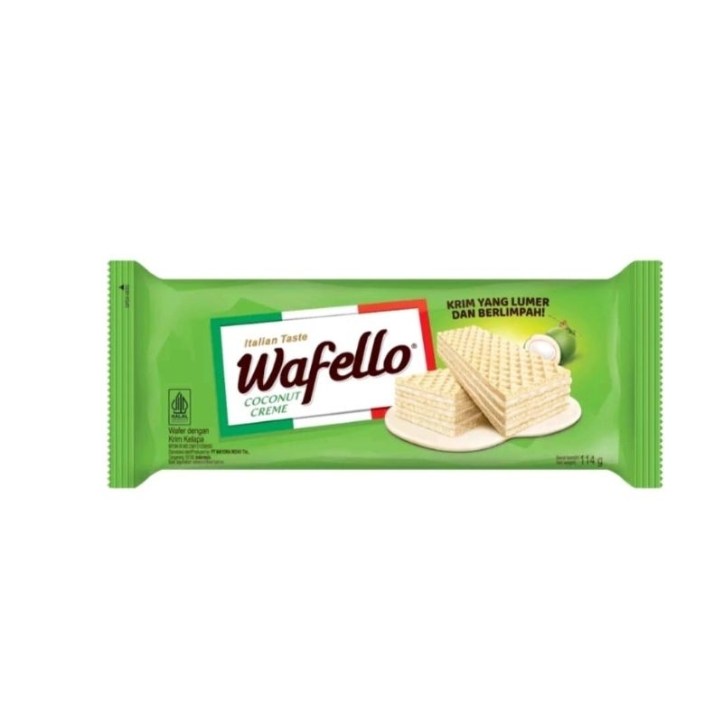Jual Wafer Wafello Coconut Cream Bigpack 114 gr ( Harga satuan ...