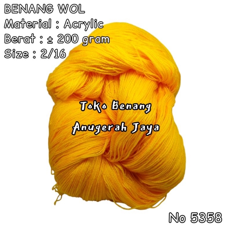 Jual Benang Wol 200 gram No 5358 | Shopee Indonesia