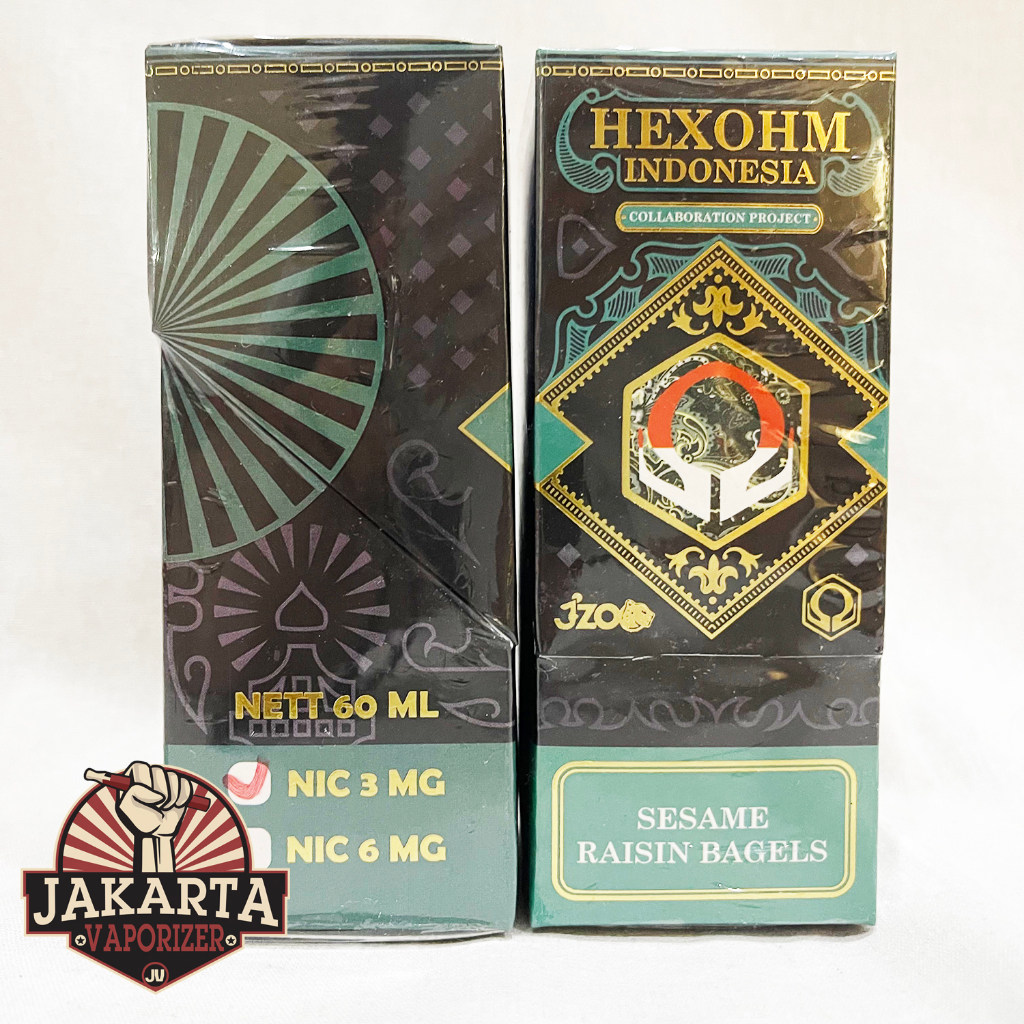 Jual HEXOHM V2 SESAME RAISIN BAGELS 60ML 3MG 6MG BY HEXOHM INDONESIA ...