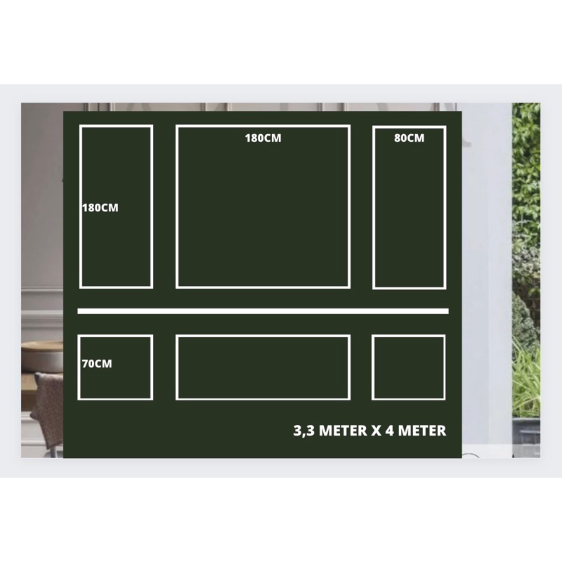 Jual Paket Set Wallmoulding Ukuran Dinding 3,3 Meter X 4 Meter Termurah ...