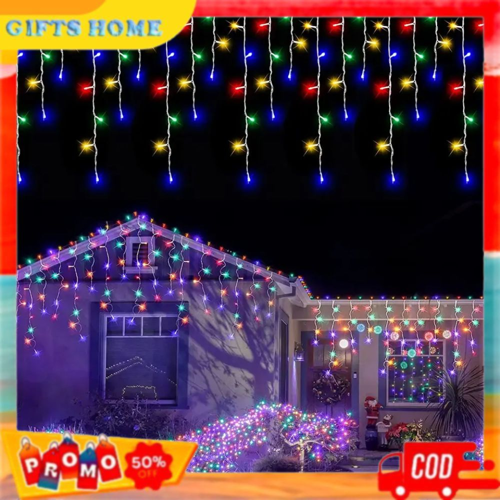 Jual Lampu Tumbler LED Tirai Dekorasi Hias Natal Twinkle Light Dekorasi ...