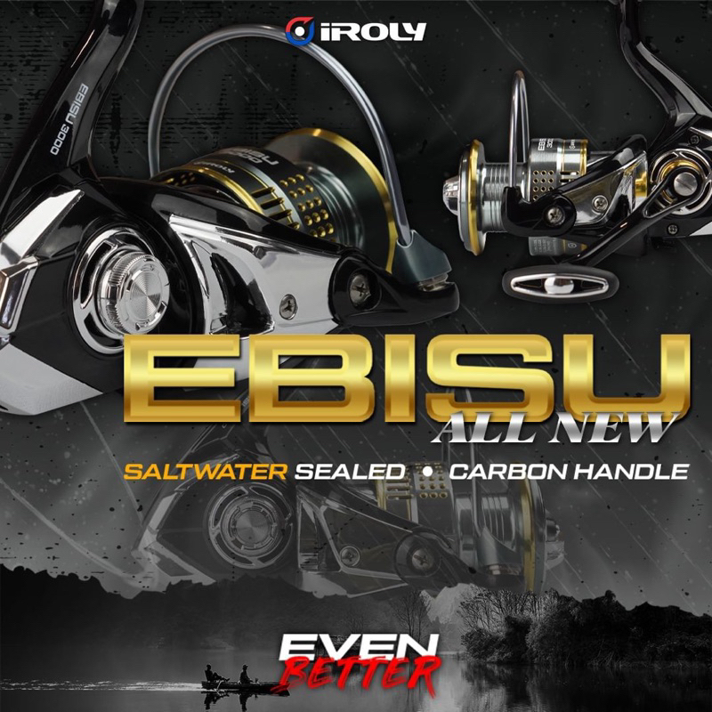 Jual REEL IROLY EBISU SW POWER HANDLE CARBON | Shopee Indonesia