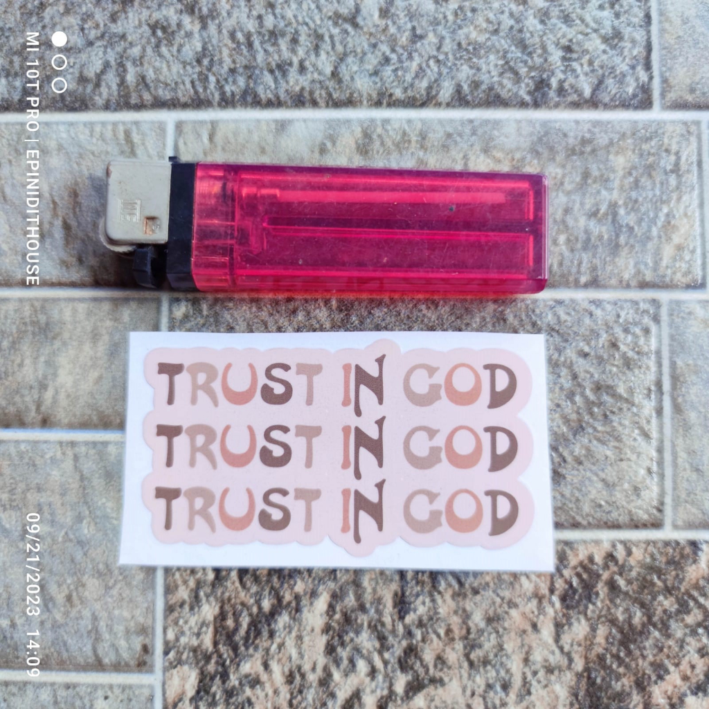 Jual Stiker Kristen Katolik Ayat Alkitab Matius Amsal Trust Faith God ...