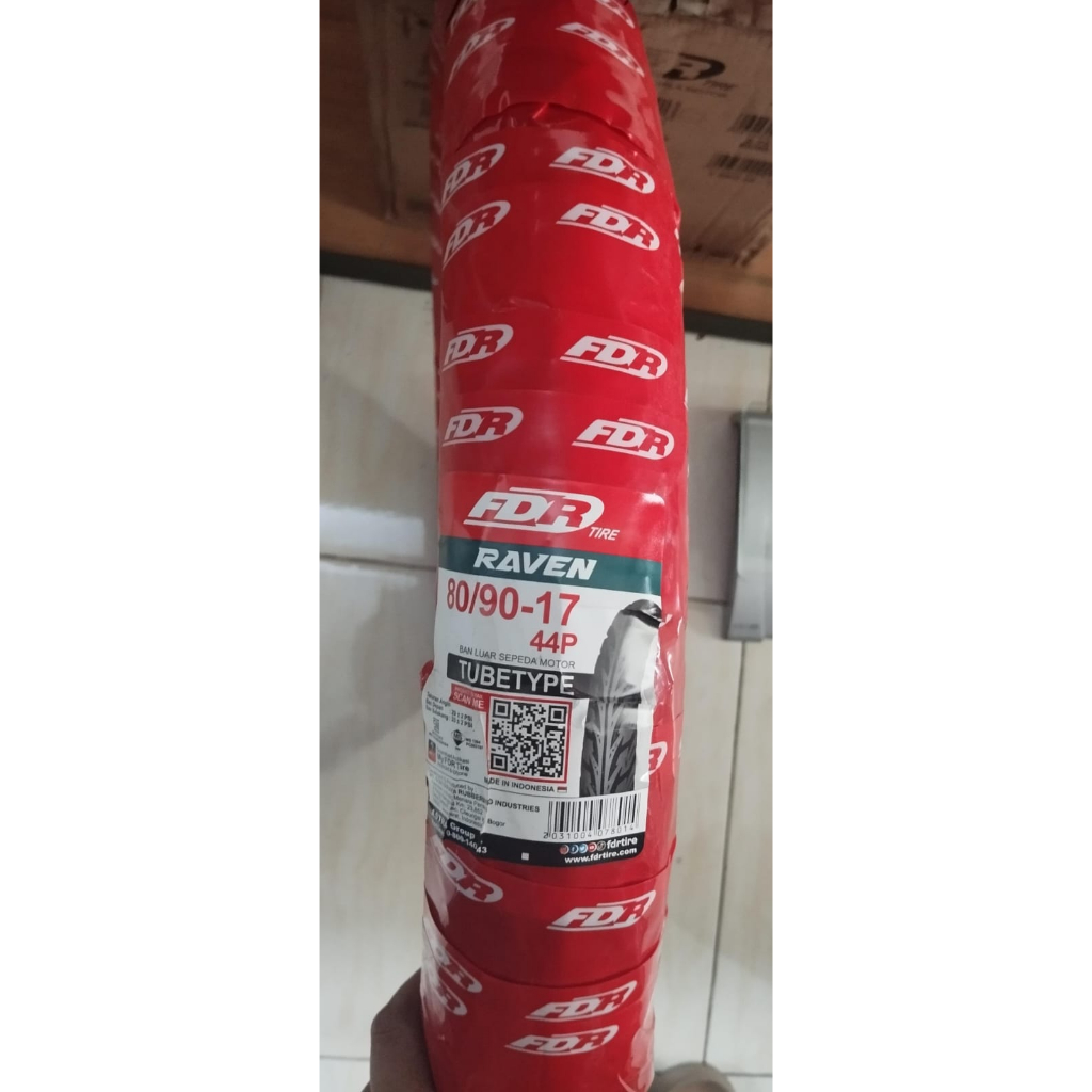 Jual Ban Luar FDR RAVEN Tube type TT 80/90 RING 17 275 ring 17 BELAKANG ...