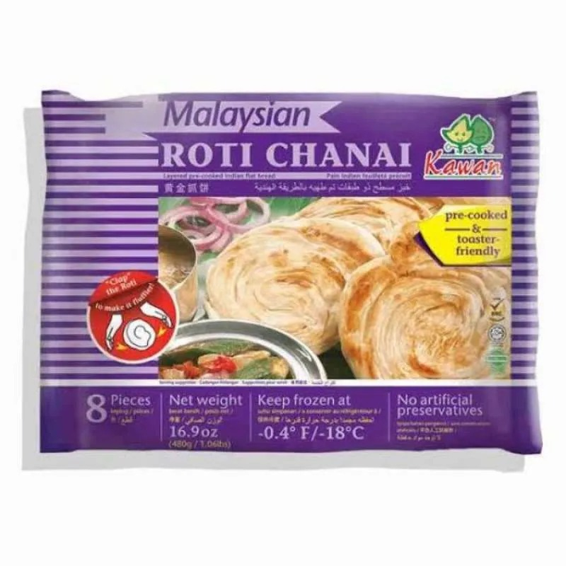 Jual KAWAN MALAYSIAN ROTI CHANAI / ROTI MARYAM ISI 8PCS 480GR X 1 ...